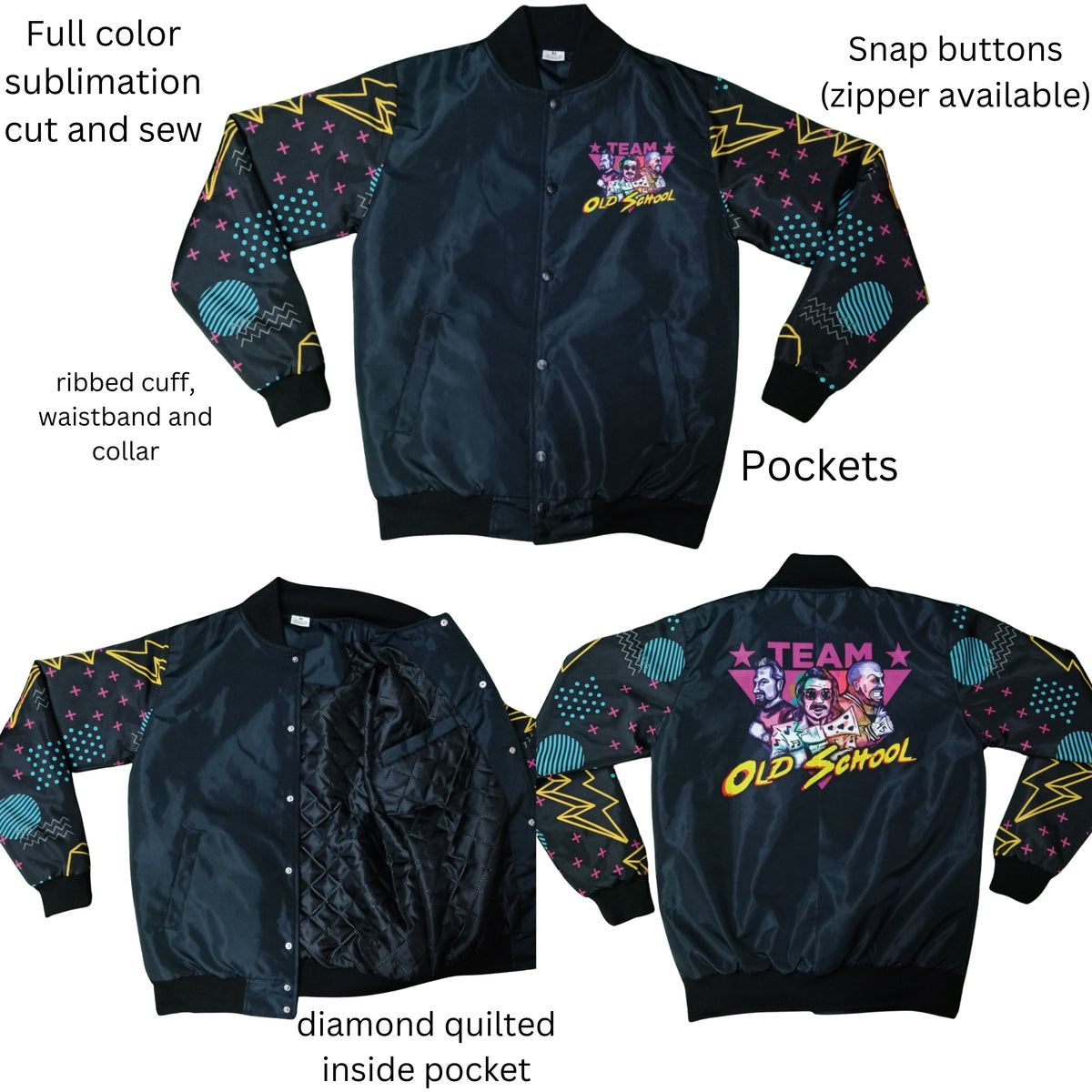 Custom Bomber Jacket – Spartan Apparel & Merch